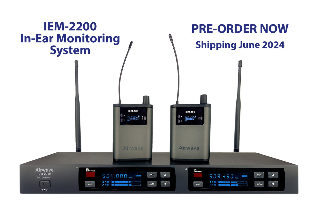 Airwave Technologies Wireless Mics, Headsets, and Turnkey Solutions!
