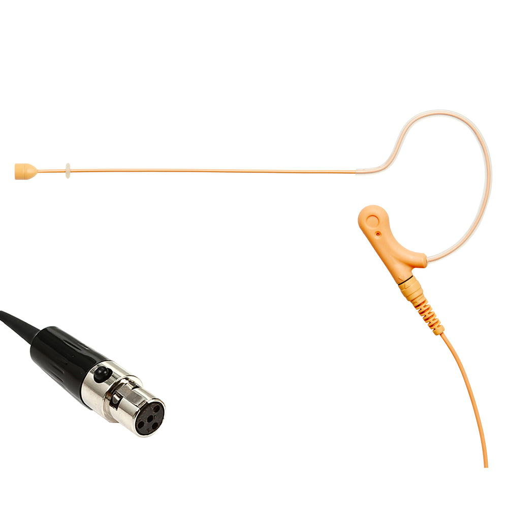 Wireless headset microphone compatible with wireless microphone system ...
